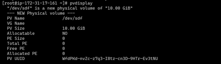 How to Create a Logical Volume Manager (LVM) on AWS EBS?